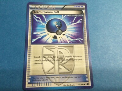 Pokemon “ Trainer” Team Plasma BalI Pokemon 2013 105/116 | eBay