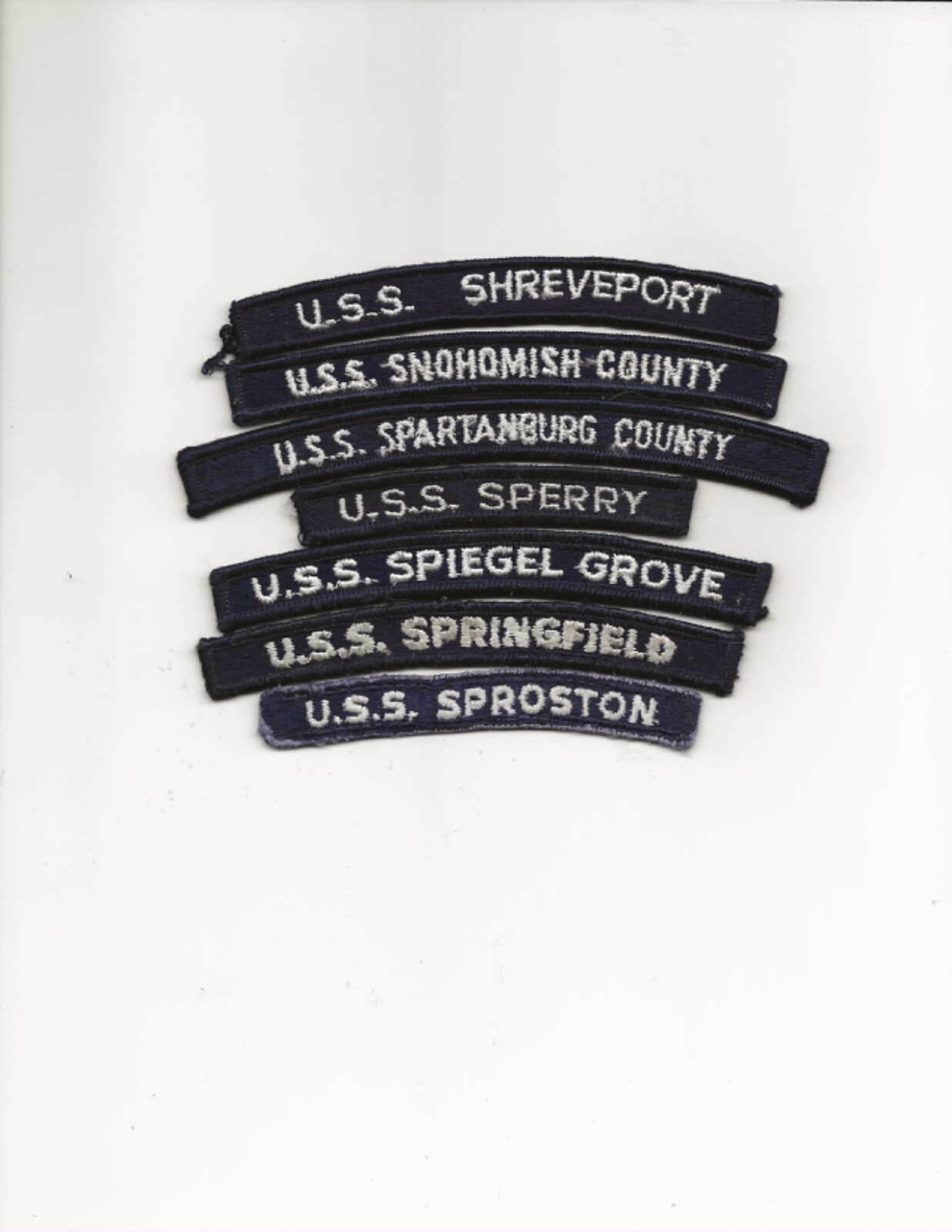 SEVEN U.S. NAVY SHIP ROCKER TABS | eBay
