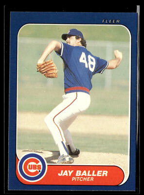 1986 Fleer Update Set Break Jay Baller #U-7 Chicago Cubs | eBay