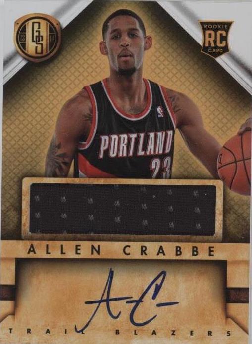 2013-14 Panini Gold Standard - Allen Crabbe #238 (AU, MEM, RC) for sale ...