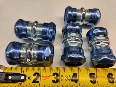 5 Pack) Topaz 662SRT 3/4" Compression Raintight EMT Couplings Steel ...