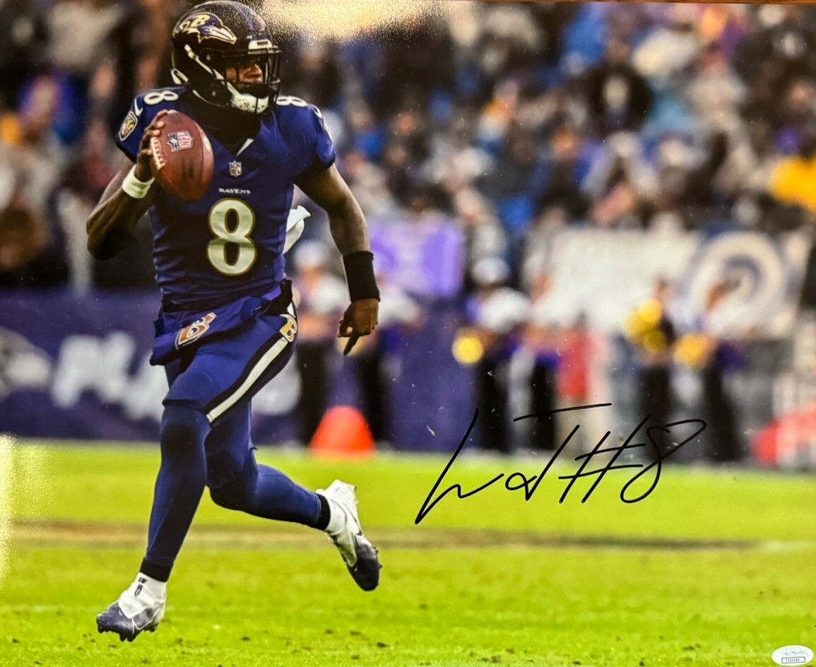 Lamar Jackson Signed (Scrambling) Baltimore Ravens 16X20 Photo JSA | eBay