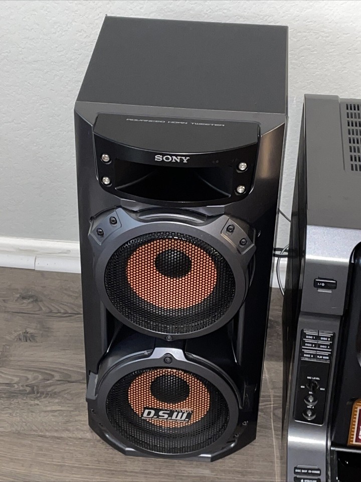 Sony LBT-ZX66i Stereo 560W 5 Disc Changer Music System w/Speakers ...