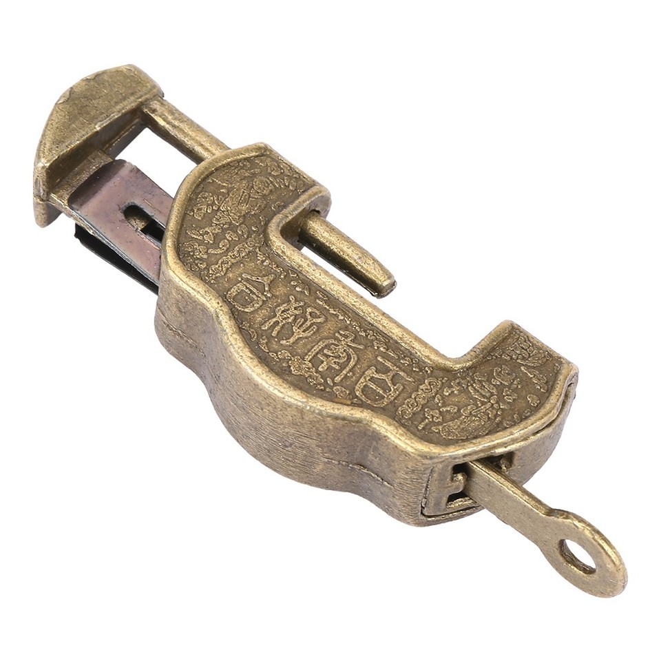 (Small)Chinese Vintage Padlock Antique Retro Style Lock Key For Jewelry ...