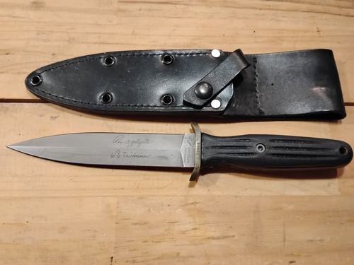 Vintage Blackjack Applegate Fairbairn fixed blade knife | eBay