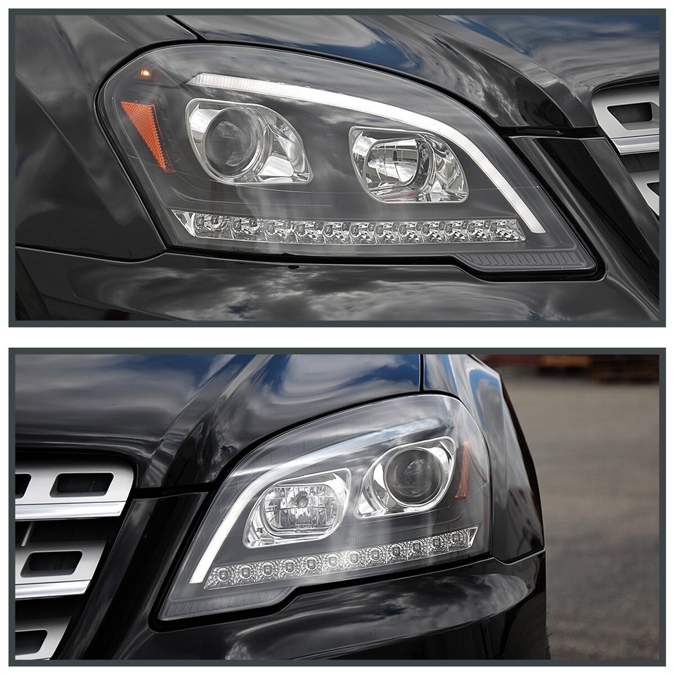 Black Fit 2009-2011 Mercedes Benz W164 ML320 LED Sequential Projector ...