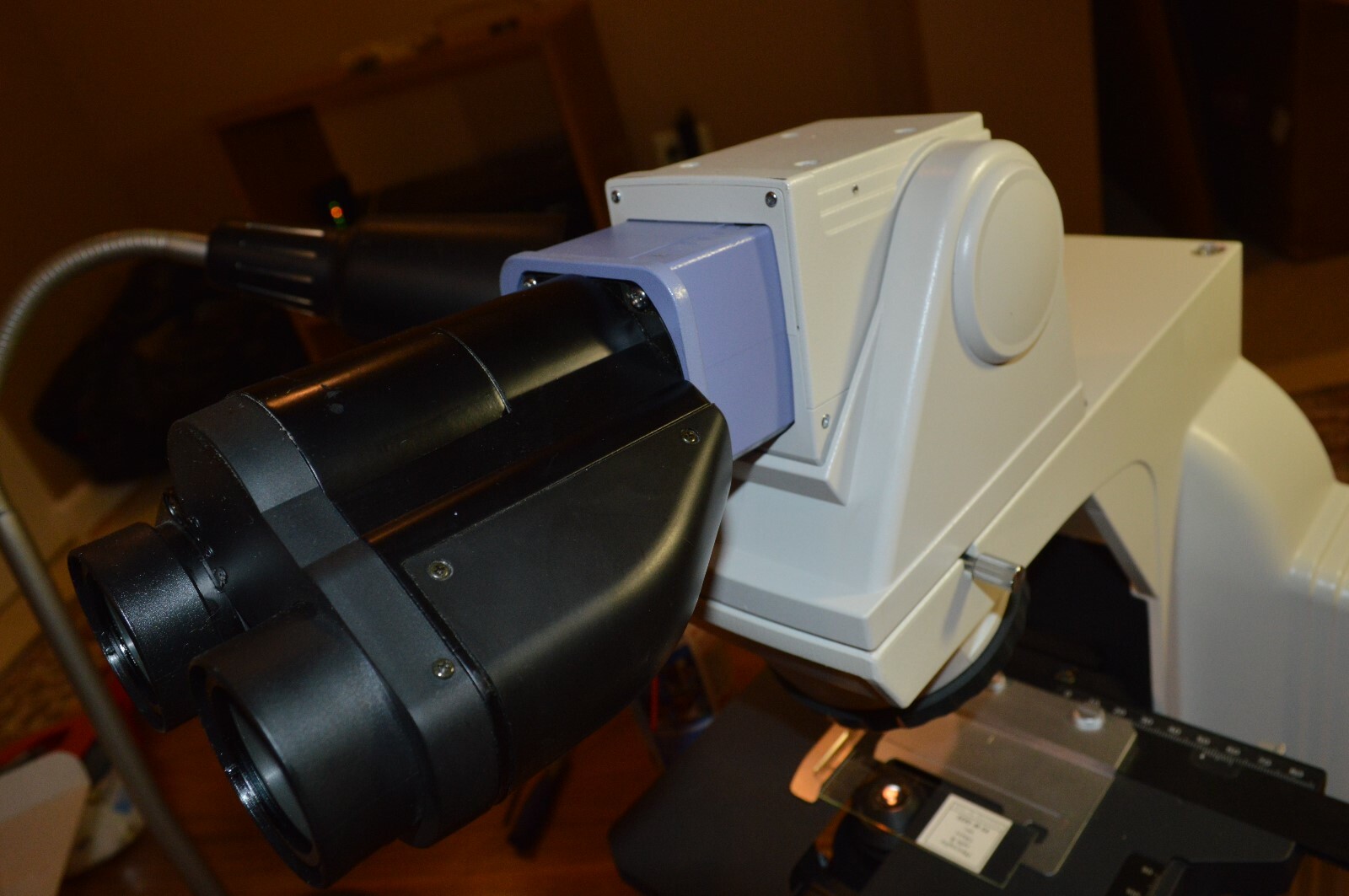 Nikon Eclipse E400 microscope with ergo head and 4 plan objectives | eBay