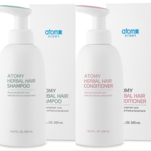 Atomy Korean Herbal Hair Shampoo & Conditioner 16.9oz each BRAND NEW ...