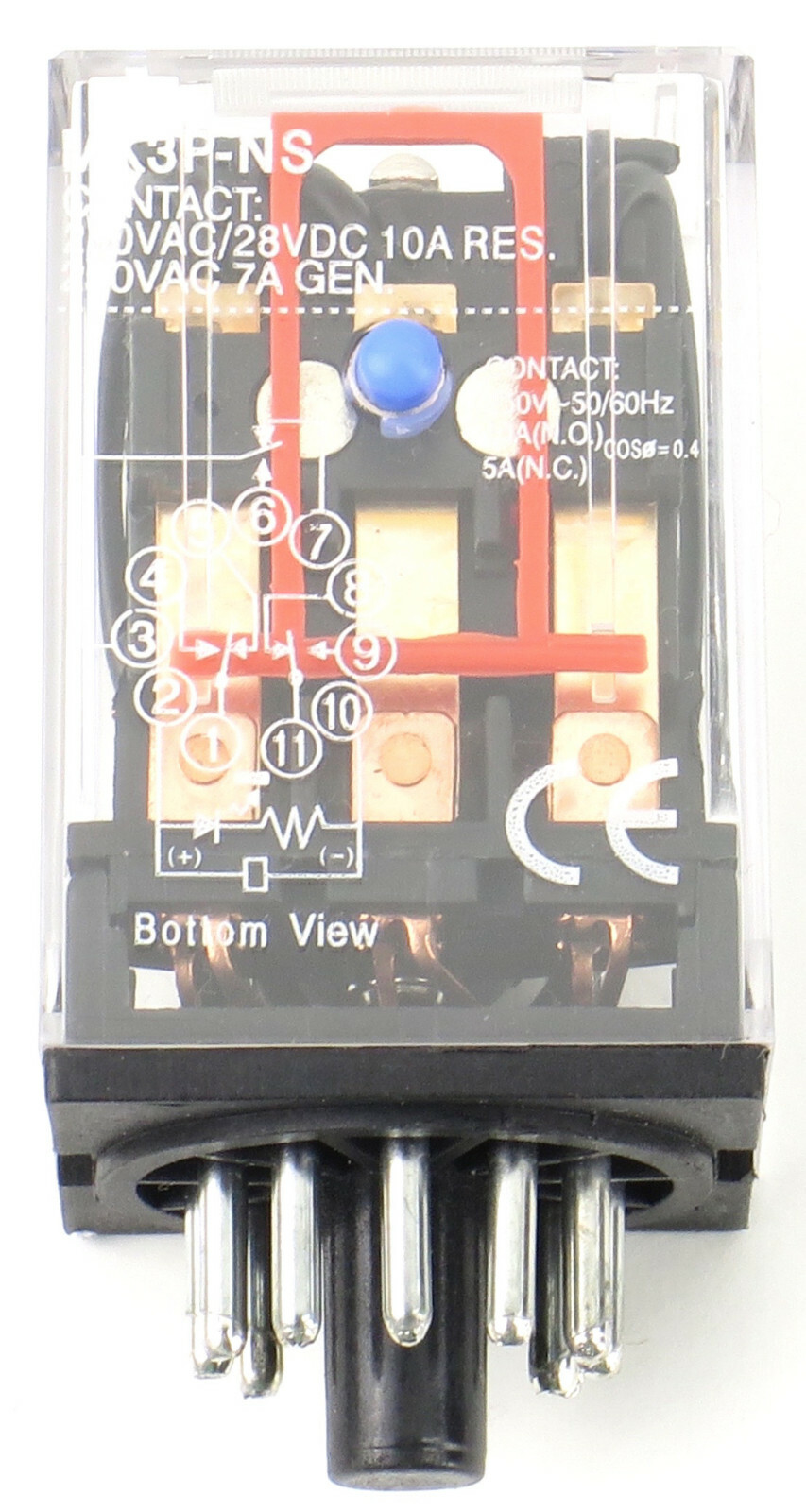 Ice Cube General Purpose Relay + Socket Choose Voltage, 8 Pin, 11 Pin ...