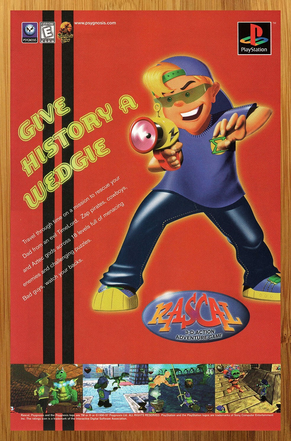 1998 Rascal Playstation 1 PS1 PSX Vintage Video Game Print Ad/Poster Promo Art | eBay