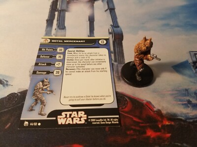 Star Wars Miniatures Legacy of the Force 44 Gotal Mercenary | eBay
