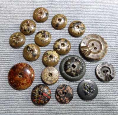 17 Vintage Antique Original Composition Buttons | eBay