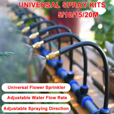 5-20M Automatic Watering Kits Adjustable Misting System Kit Watering ...