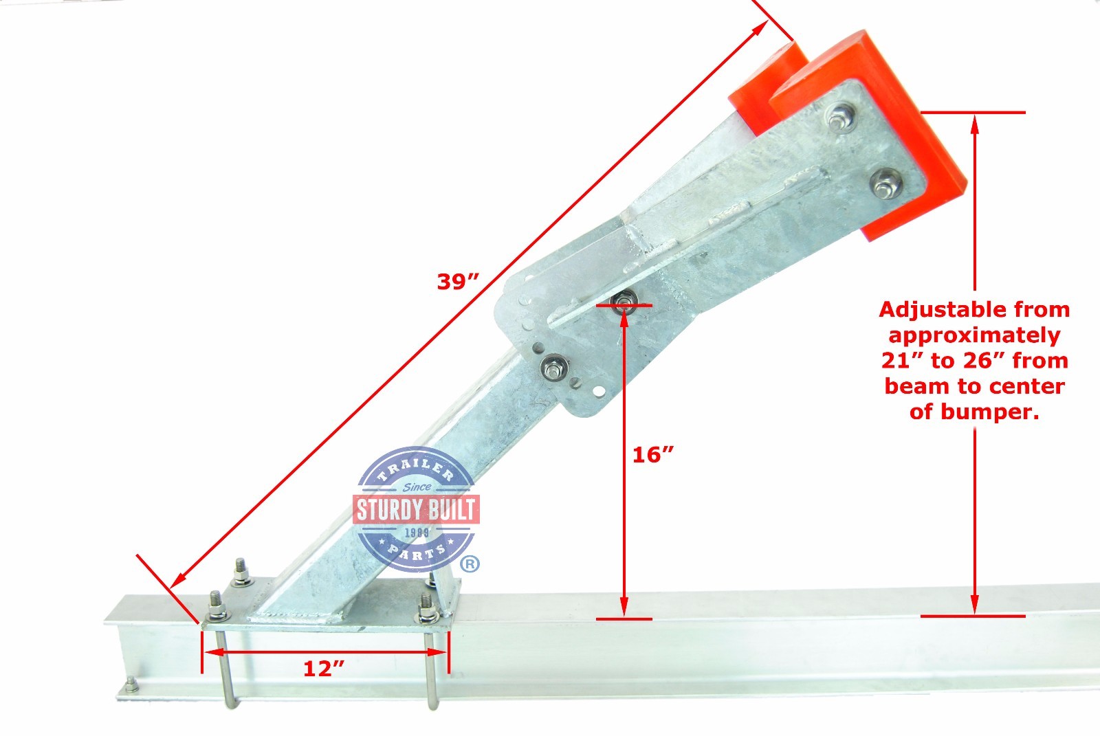 Boat Trailer Poly Bow Rest Catcher Stop Assembly for Adjustable ...