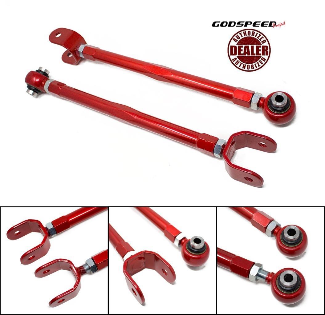 GODSPEED PROJECT ADJUSTABLE REAR TOE ARMS FOR 03-09 NISSAN 350Z w ...
