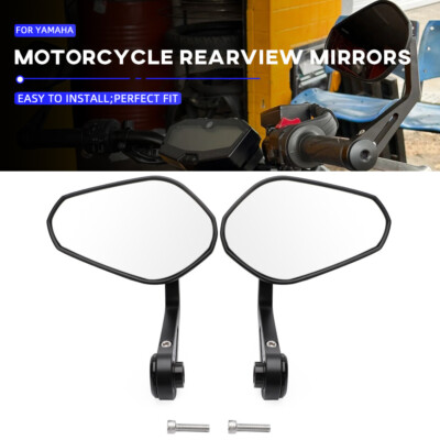 Adjustable Handlebar Mirror Rearview Mirrors For YAMAHA MT-09/SP MT09 ...