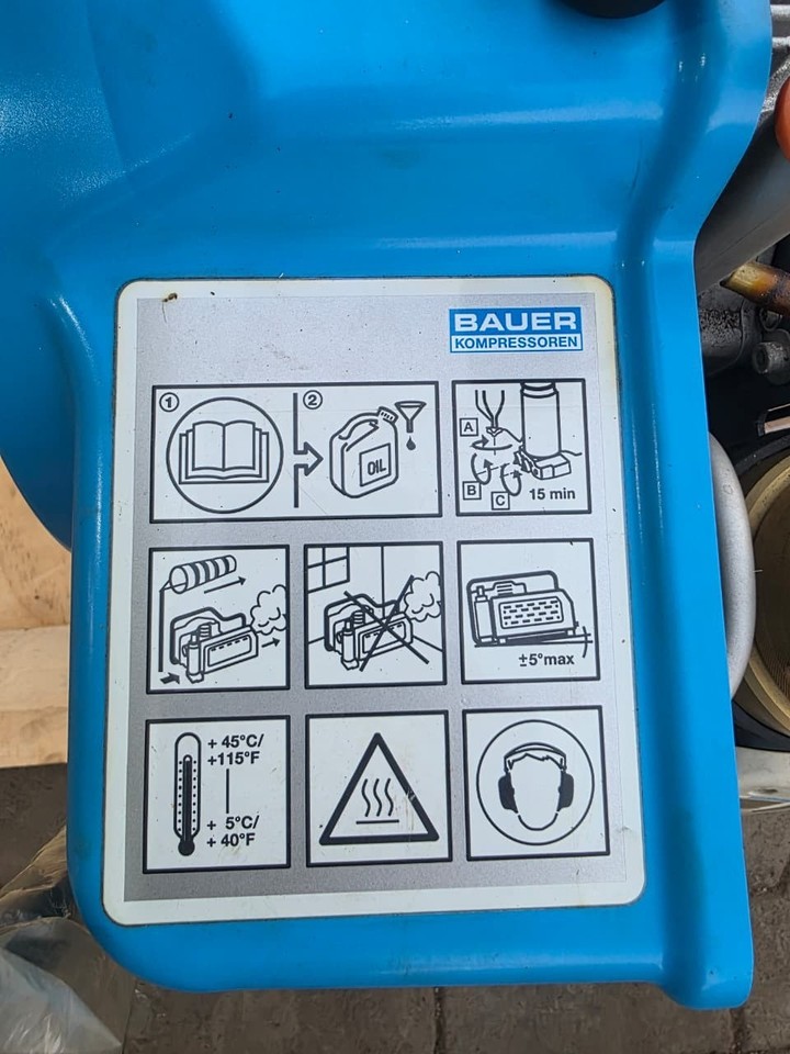 BAUER BREATHING AIR COMPRESSOR JUNIOR JII-E 330 BAR 2.2KW | eBay