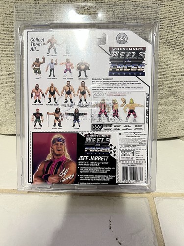 Jeff Jarrett Heels And Faces Retro Action Figure With Defender AEW WWF ...