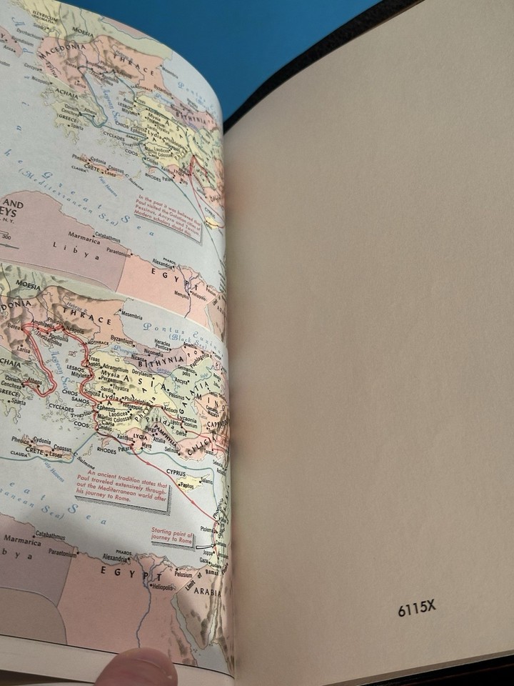 HARPER STUDY BIBLE Single Column RSV 1965 H. Lindsell CALFSKIN LEATHER ...