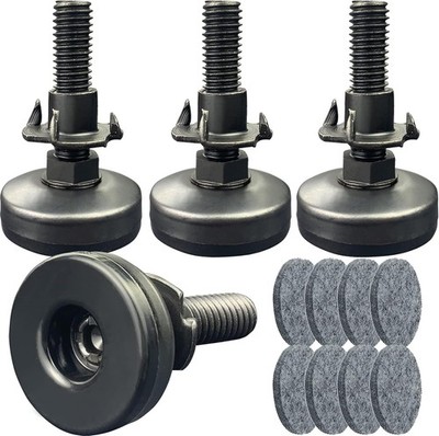 3/8" Threaded Leveling Feet Adjustable 3/8”-16 UNC Thread, 4 Sets | eBay