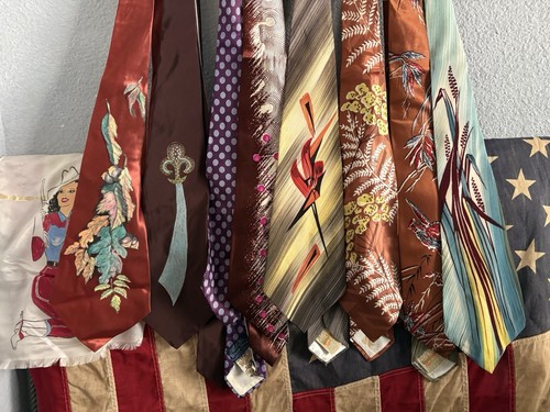 Vintage Lot Of 8 1940s 1950s Rockabilly Ties | eBay