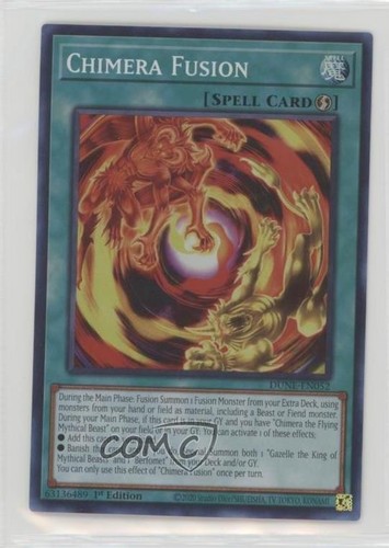 Chimera Fusion 1st Ed. YuGiOh Duelist Nexus #DUNE-EN052 0b3 | eBay