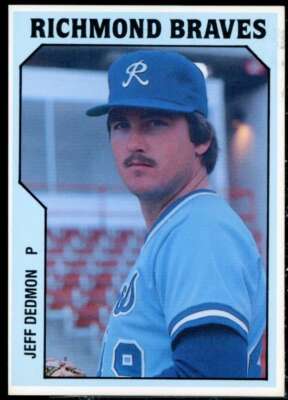 Jeff Dedmon Minor League Rookie Card 1985 Richmond Braves TCMA #4 | eBay