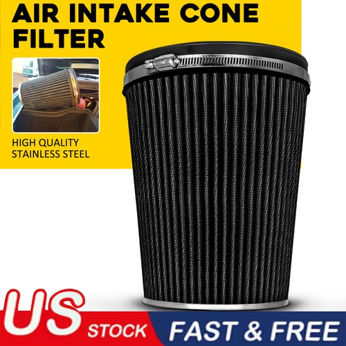 6inch 152mm High Flow Inlet Cold Air Intake Cone Replacement Dry Air ...