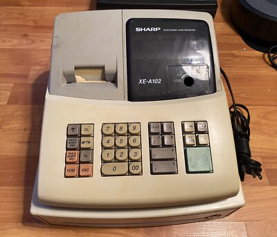 Sharp XE-A102 Electronic Cash Register With Cash Drawer - Key* Parts Or ...