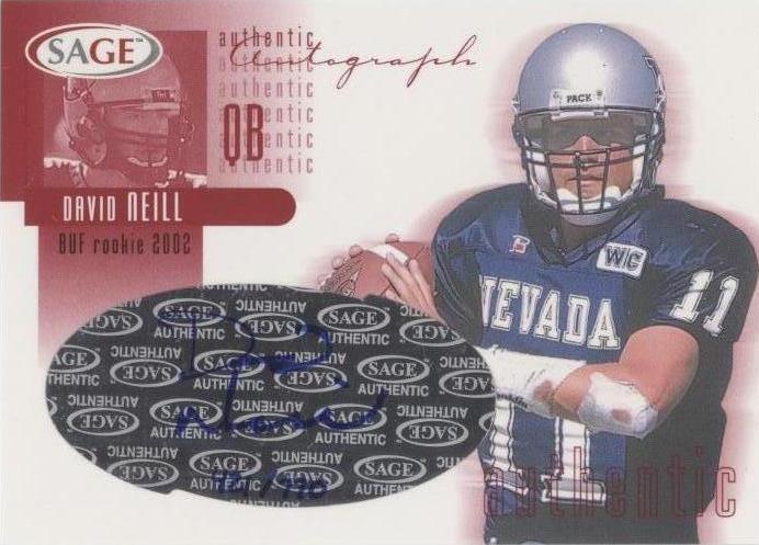 2002 Sage - Autographs David Neill #A29 Red /770 (AU, RC) for sale ...