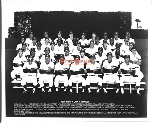 1980 NEW YORK YANKEES ORIGINAL 8X10 TEAM PHOTO PHOTOGRAPH | eBay