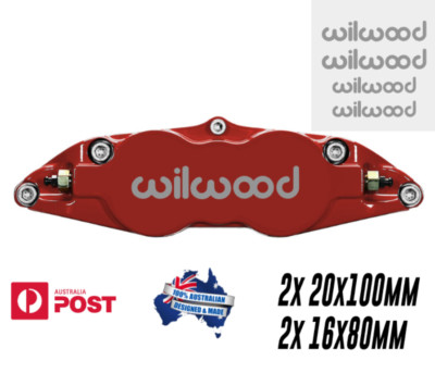 4x Wilwood Brake Caliper Sticker Decal SILVER | eBay Australia