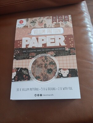 VELLUM PATTERN PAPER 30 SHEETS 5X6 DESIGNS 15 X 21 CM (V03) | eBay