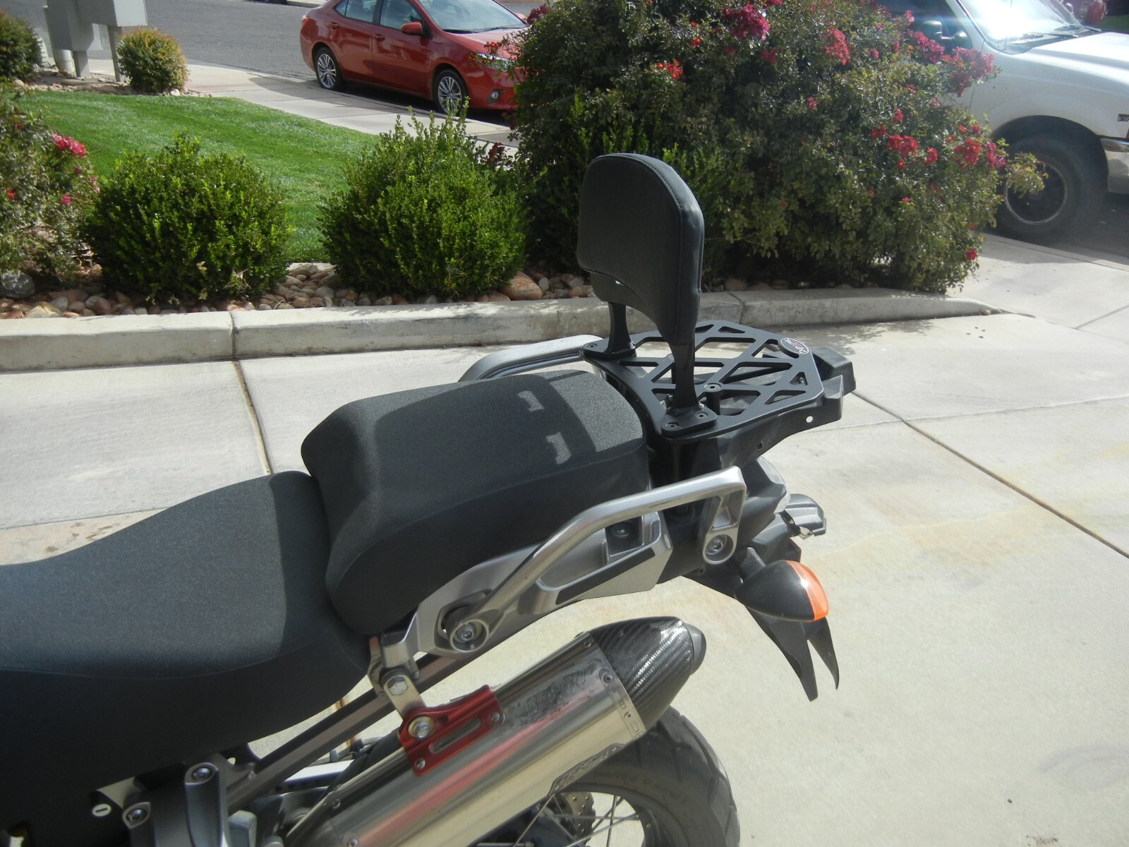 Short Luggage Rack and Backrest fits Yamaha Super Tenere | eBay