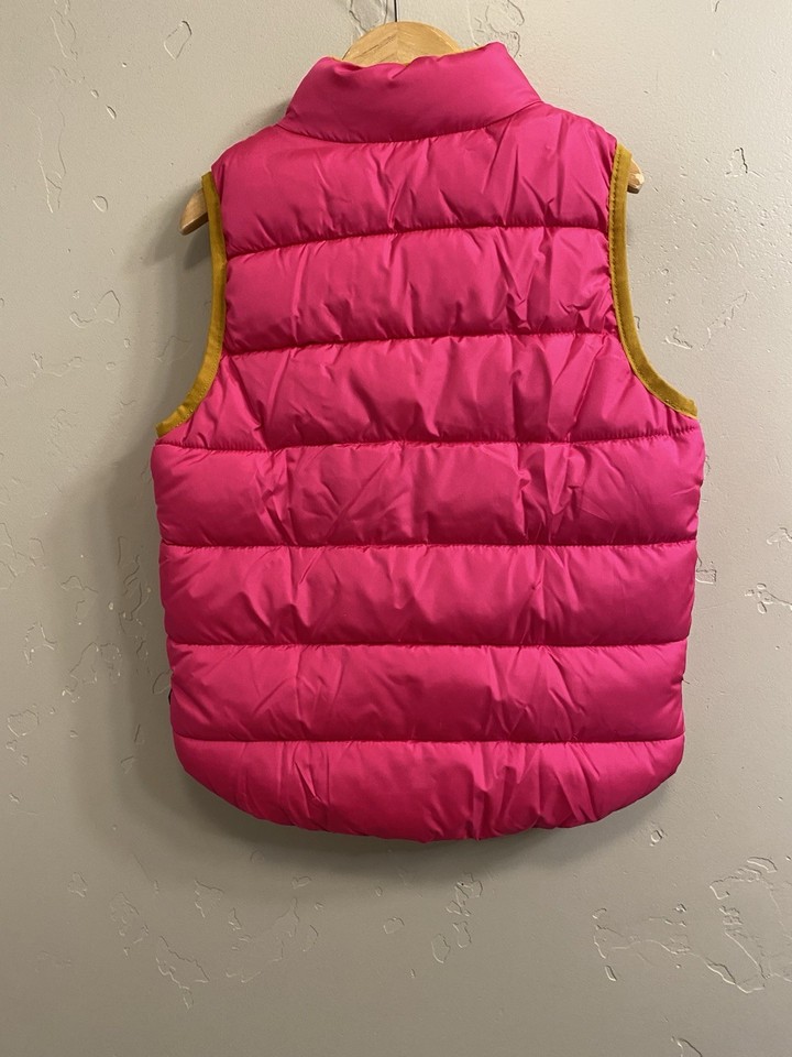 Gap Cold Control Girls Size 5 Hot Pink Quilted Puffer Vest w/Pockets ...