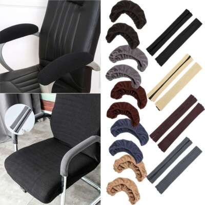 2x Elastic Chair Armrest Covers Universal Office Chair Arm Rest ...