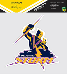 MELBOURNE STORM LOGO MEGA DECAL VINYL CAR STICKER NRL SUPPORTER ...