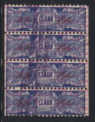 Block of Four U.S. Clark Super 100 Value Stamps | eBay
