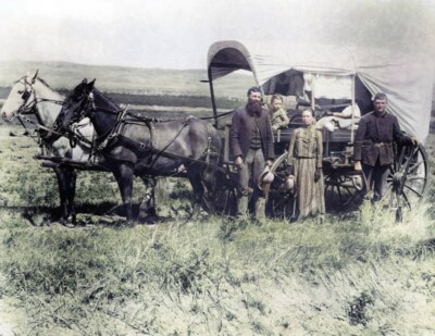 Covered Wagon on the OREGON TRAIL 1860s - 5 x 7 inch Photo Print | eBay
