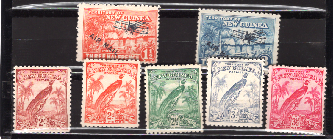 Stamps-New Guinea-7xpredecimal 1931-1934-MUH-original gum-good ...