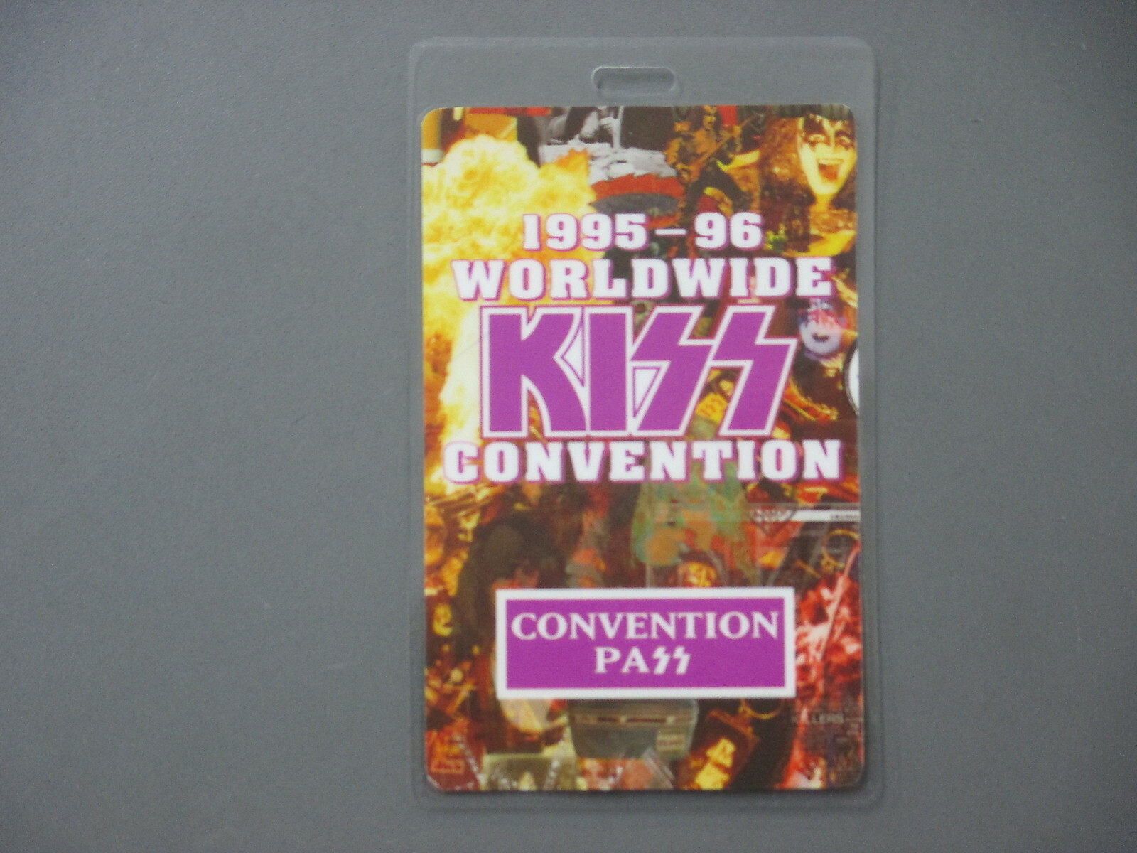 Kiss backstage pass Laminated AUTHENTIC 1995-96 OFFICIAL KISS ...