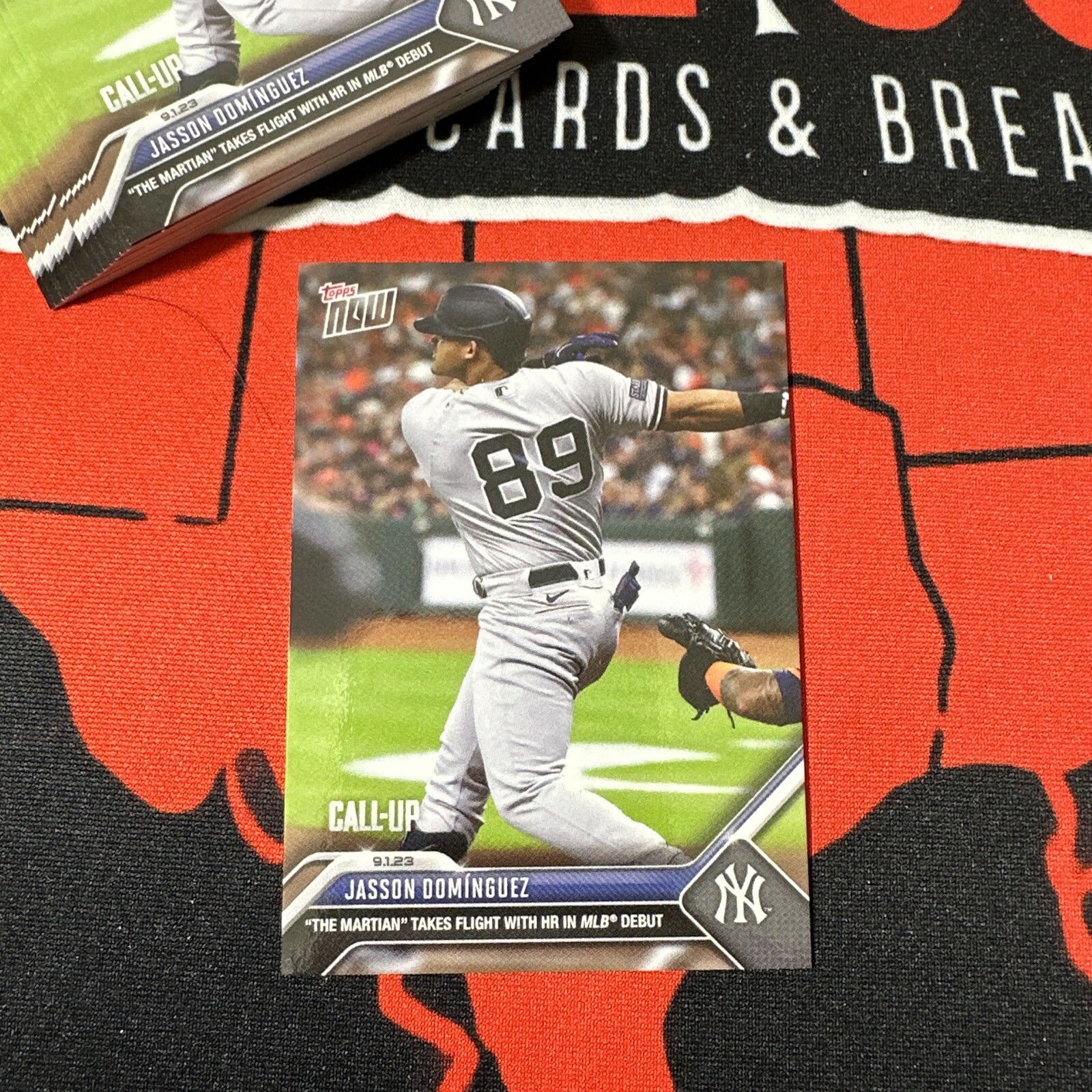 1st Topps Now JASSON DOMINGUEZ Homers in Debut Yankees Call-Up #798 9/1 ...