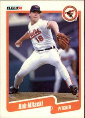 1990 Bob Milacki Fleer Baseball Card #182 | eBay