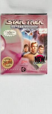 RARE HTF PACKAGING CD-ROM DOS VERSION Star Trek: 25th Anniversary (PC ...