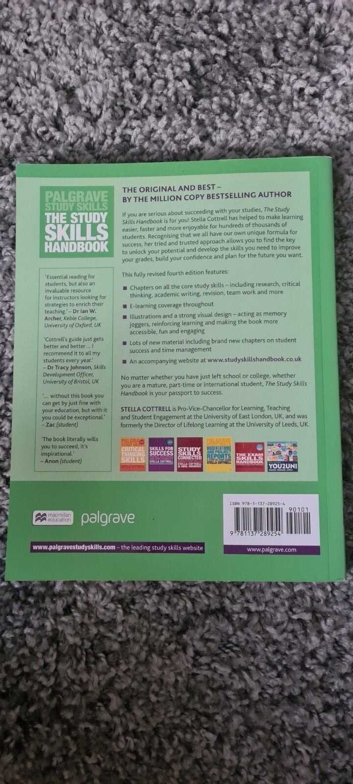 The Study Skills Handbook: US Edition by Stella Cottrell (Paperback ...