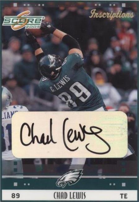 2005 Score - Chad Lewis #214 Inscriptions (AU) for sale online | eBay