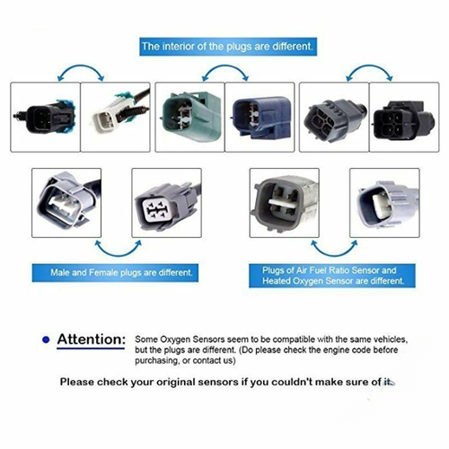 4Pcs O2 Oxygen Sensor 02 Front Rear Down / Up stream Fits Ford Mercury ...