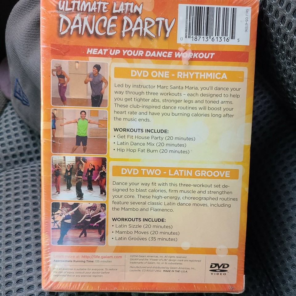 SEALED NEW Ultimate Latin Dance Party 2-DVD video dance workout fitness ...