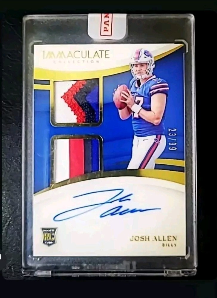 2018 Panini Immaculate Collection Josh Allen Auto Patch RC /99 RPA ...