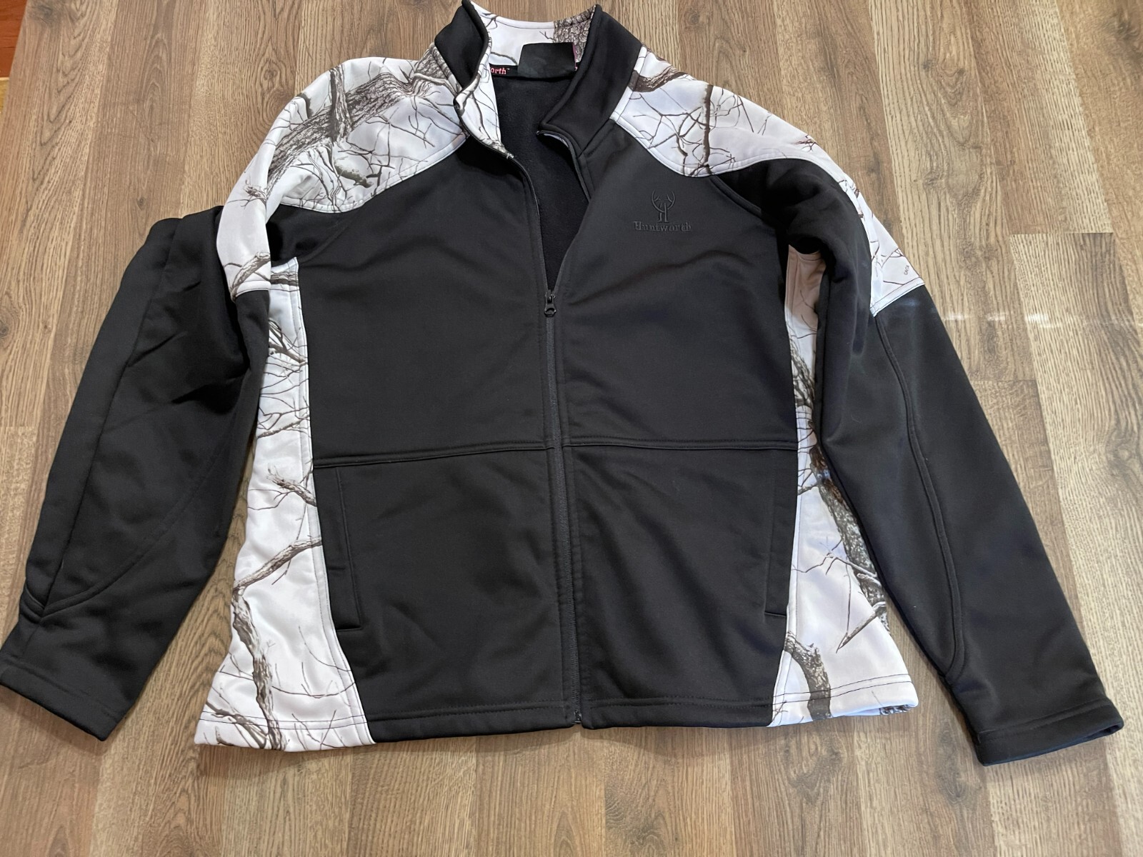 Huntworth Jacket, Women's Size XL, Black, White, Zip up, Camouflage | eBay